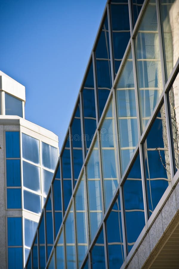 Blue reflective Windows stock image. Image of structure - 21945487