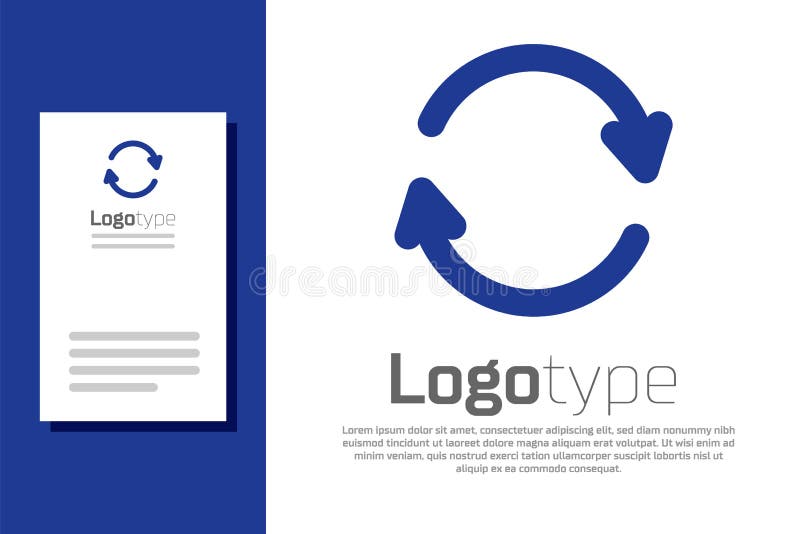 3d Blue Refresh Icon, Reload Icon Symbol, 3d Rotation Arrows on White ...