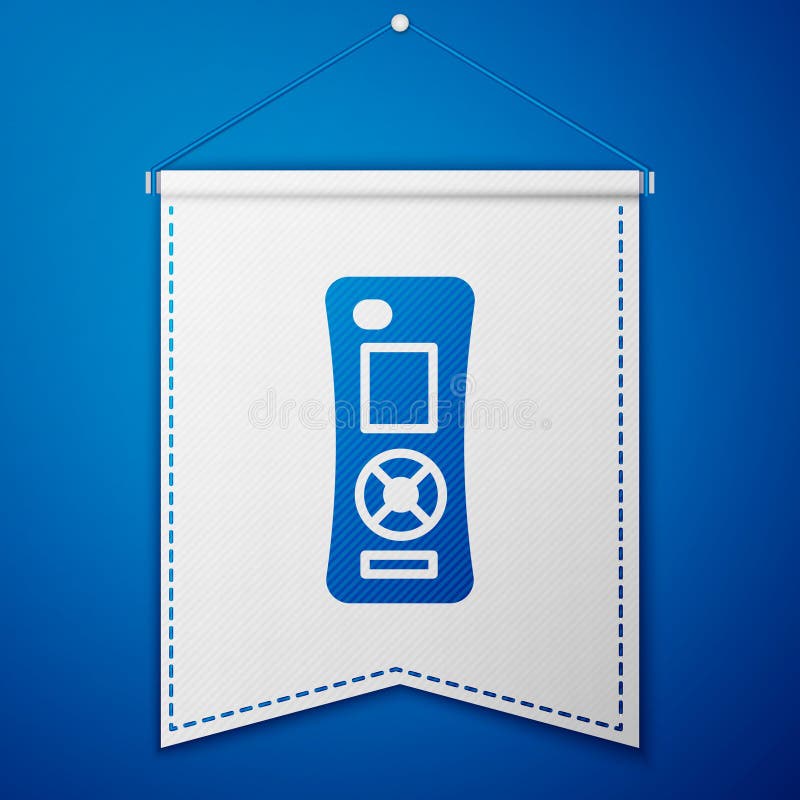Blue Remote Control Icon Isolated Seamless Pattern on White Background ...
