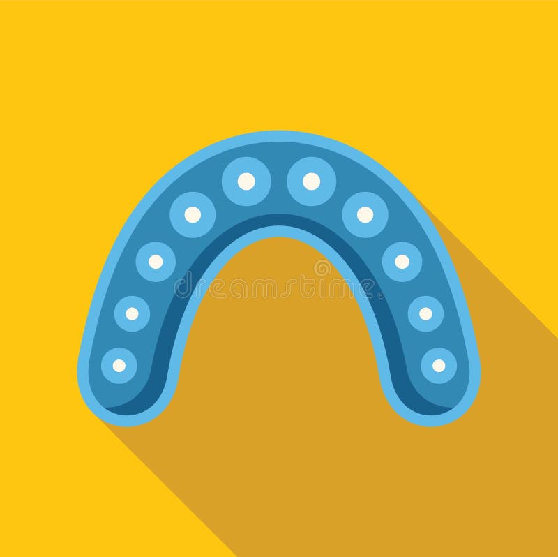 Blue Retainer with Holes for Teeth Straightening Stock Illustration ...