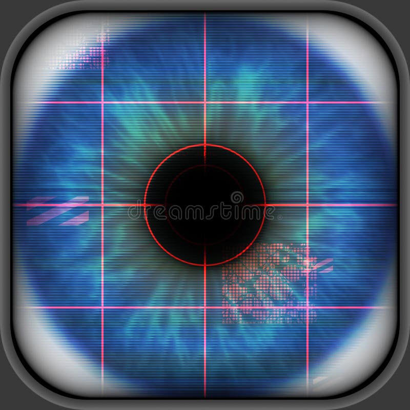 Digital eye stock photo. Image of closeup, human, biometric - 44866810