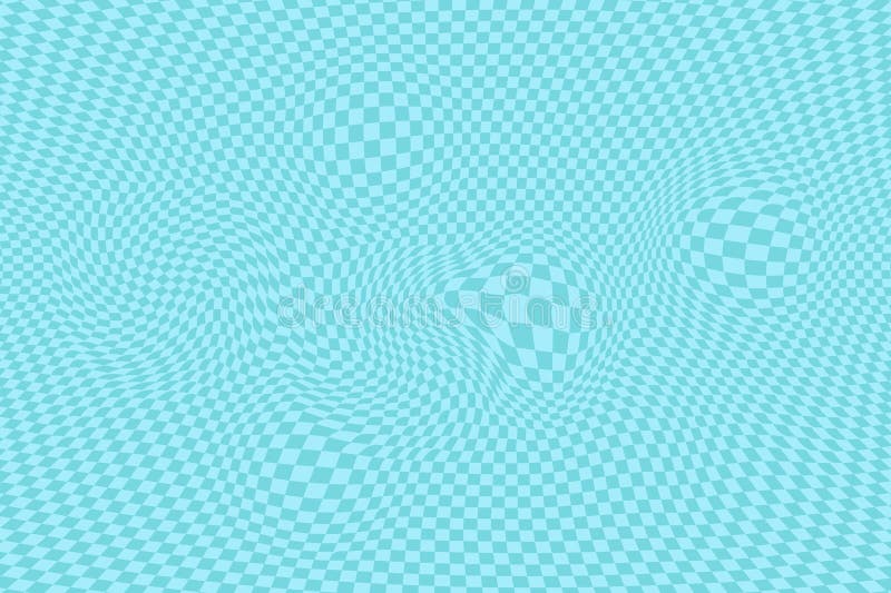 Blue Retro Psychedelic Checkerboard Pattern. Stock Vector ...