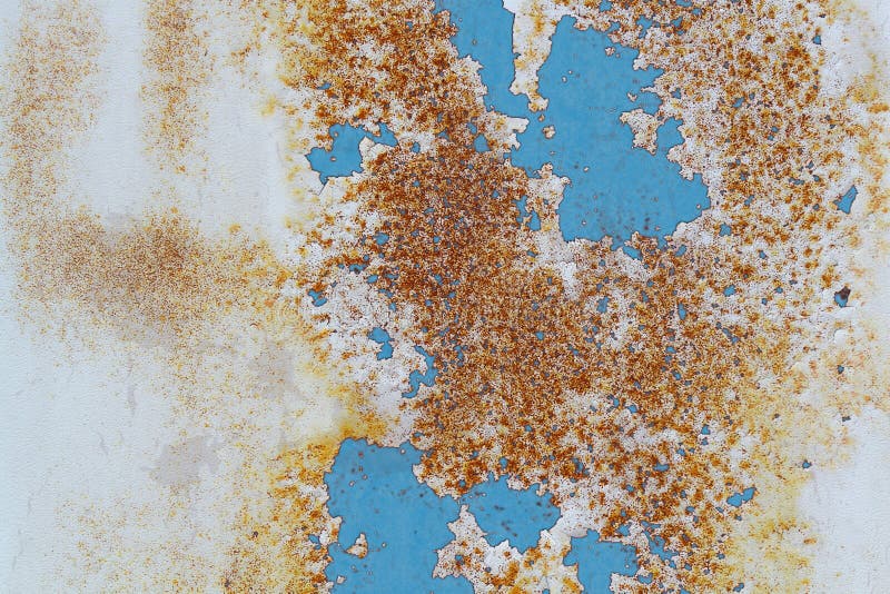 Blue Retro Rust Painted Metal Background Stock Photo - Image of rust ...