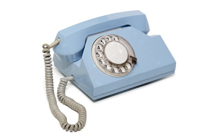 Blue Telephone stock photo. Image of office, caller, dial - 126224