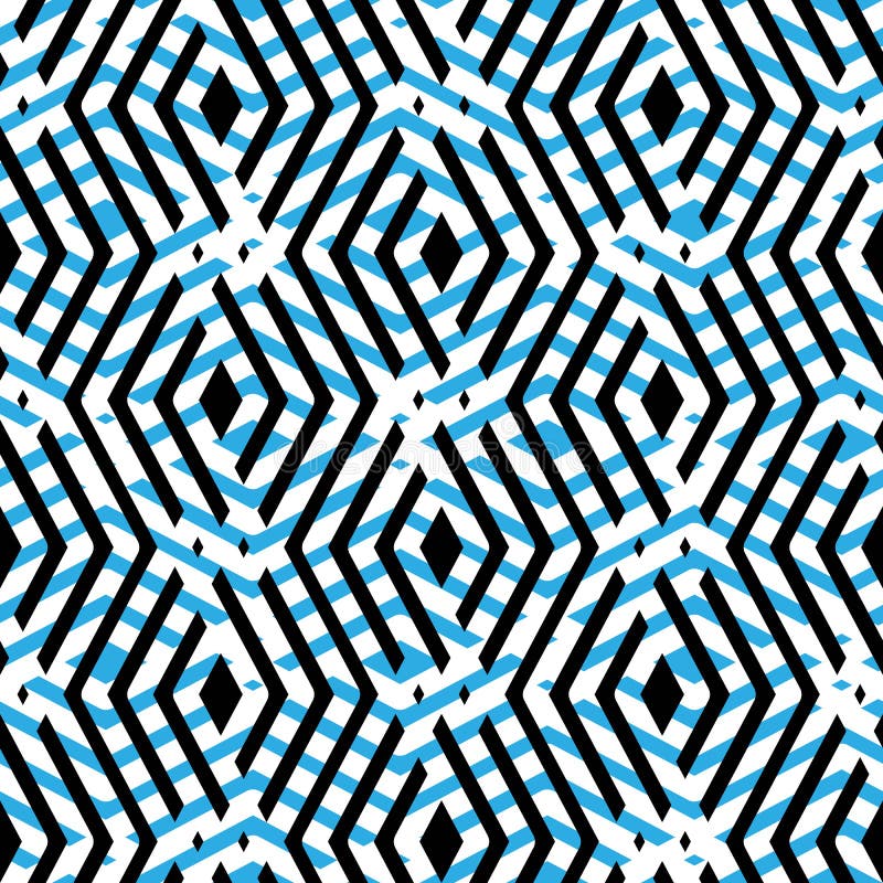 Blue Rhythmic Textured Endless Pattern, Overlay Continuous Creat Stock ...