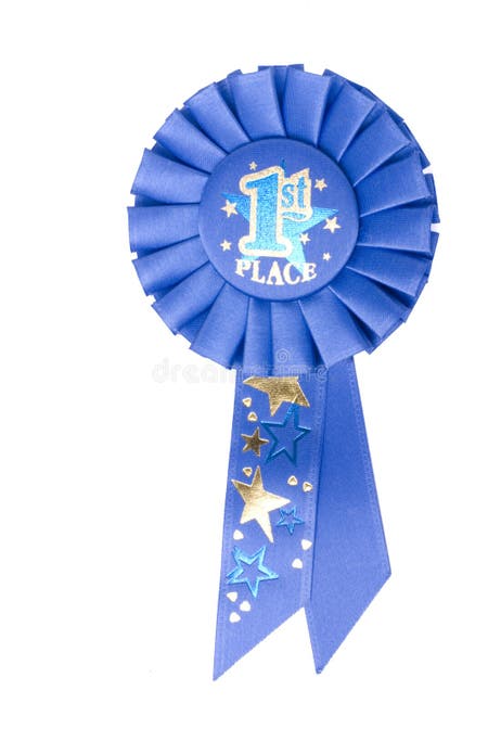Blue Ribbon 1st Place stock image. Image of concept, competition - 18717317