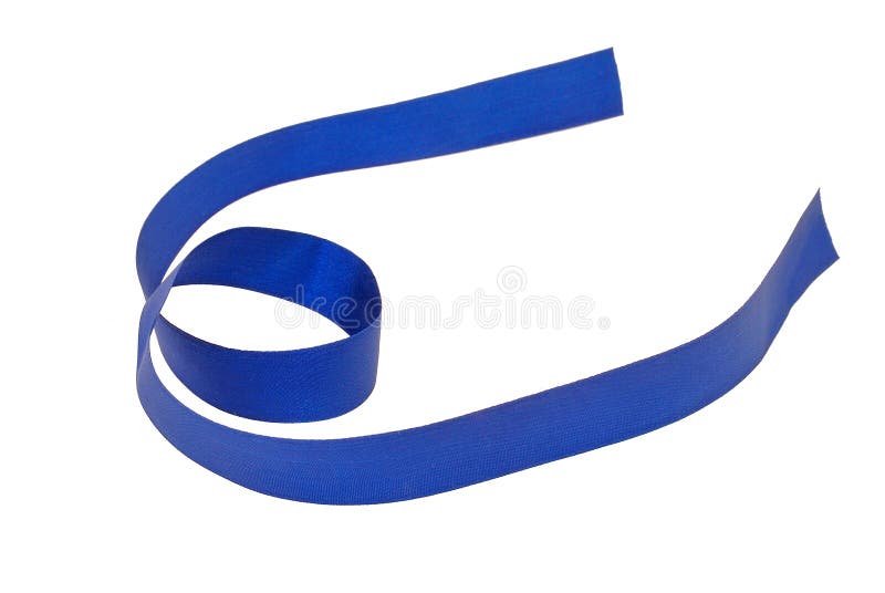 Blue ribbon stock photo. Image of object, gift, knot - 21815922