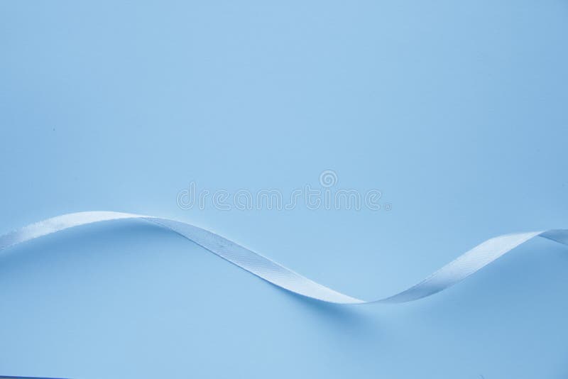 Blue Ribbon on a Blue Background. Background for a Card. Blue ...