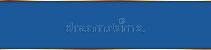 Blue Ribbon Banner with Gold Frame Stock Vector - Illustration of ...