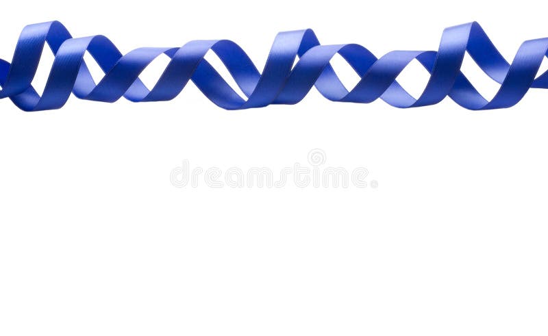 Blue Ribbon Border stock image. Image of curve, present - 6554551