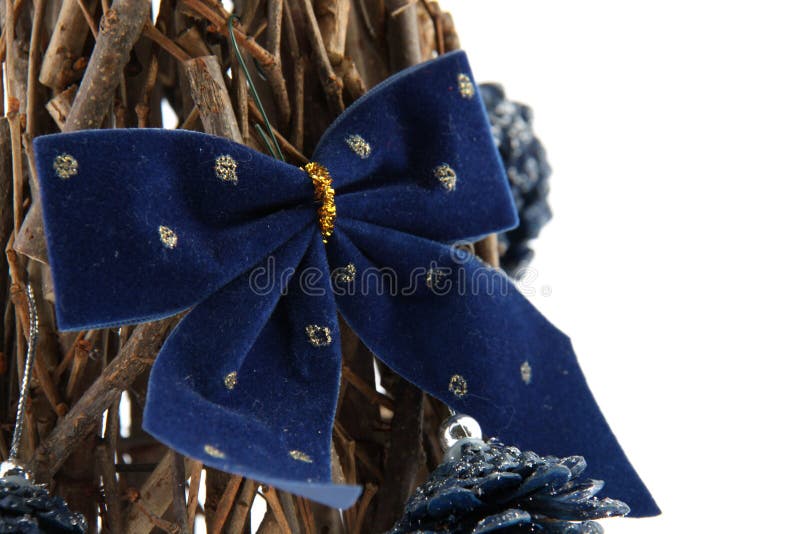 Blue ribbon stock image. Image of december, gold, holiday - 45860513