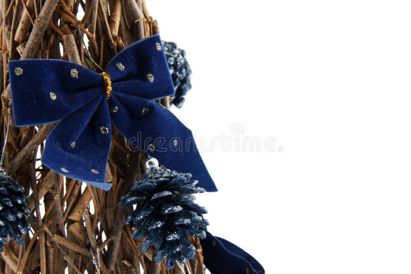 Blue ribbon stock image. Image of present, hang, december - 45860589