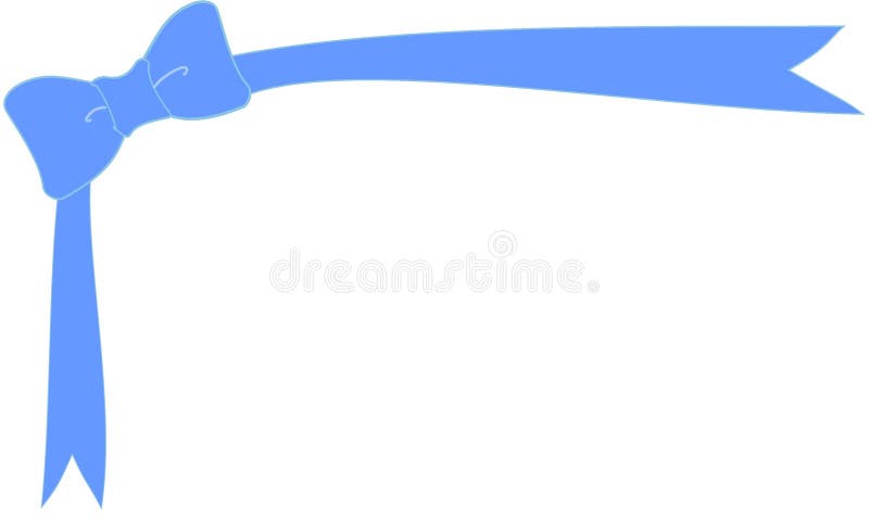 Blue ribbon stock vector. Illustration of drawing, graphic - 278336956