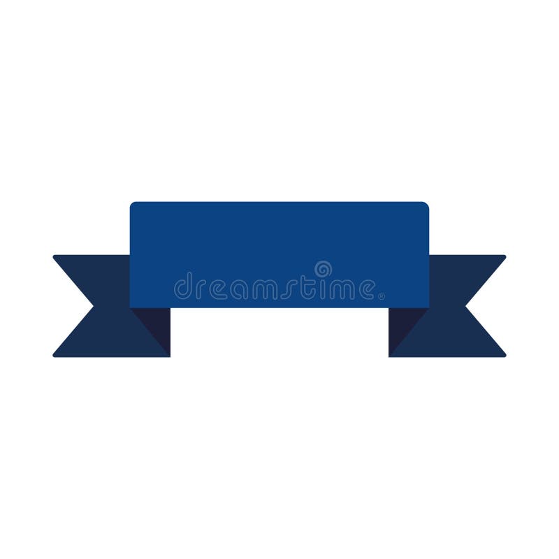 Blue ribbon icon stock vector. Illustration of present - 273094636