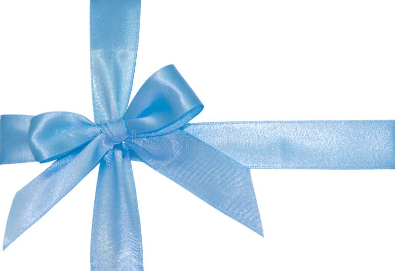 Blue gift ribbon stock image. Image of package, festive - 19636023
