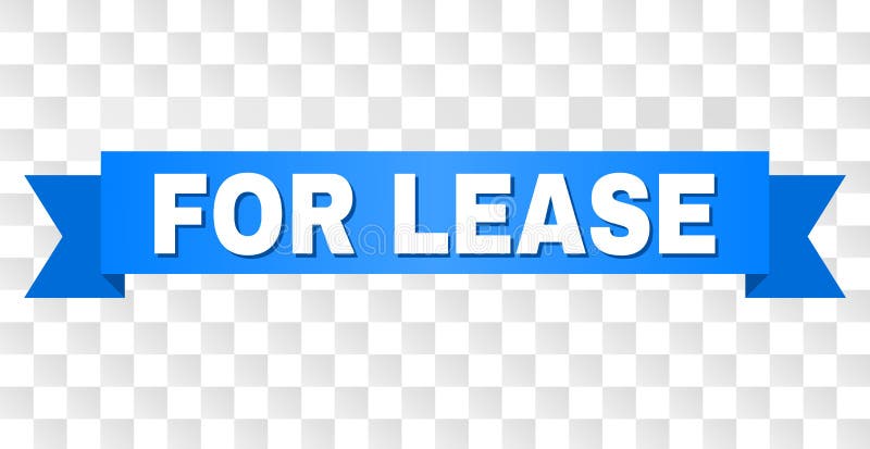 Blue Ribbon with for LEASE Title Stock Vector - Illustration of banner ...