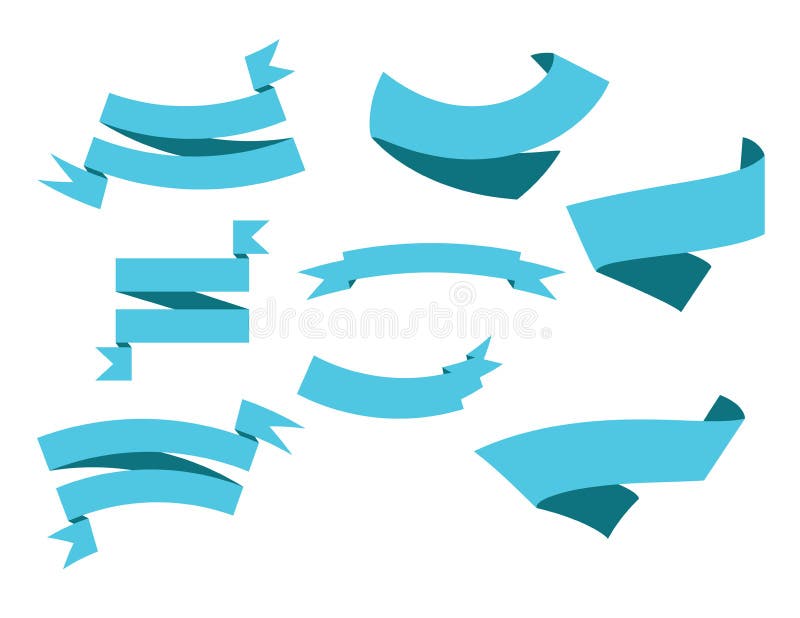 Blue ribbon patterns stock vector. Illustration of blue - 58389745