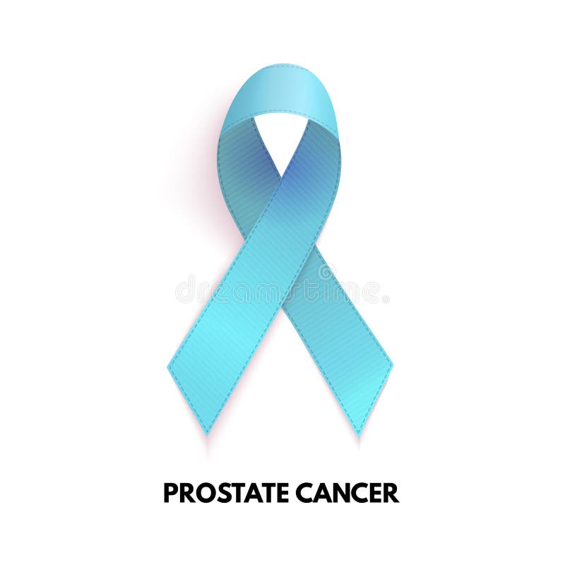 Blue Ribbon. Prostate Cancer Sign Stock Vector - Illustration of white ...
