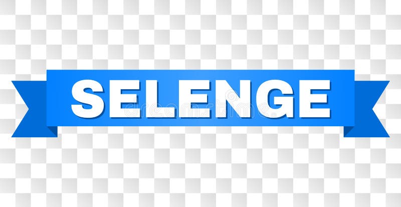 Blue Ribbon with SELENGE Caption Stock Vector - Illustration of ...