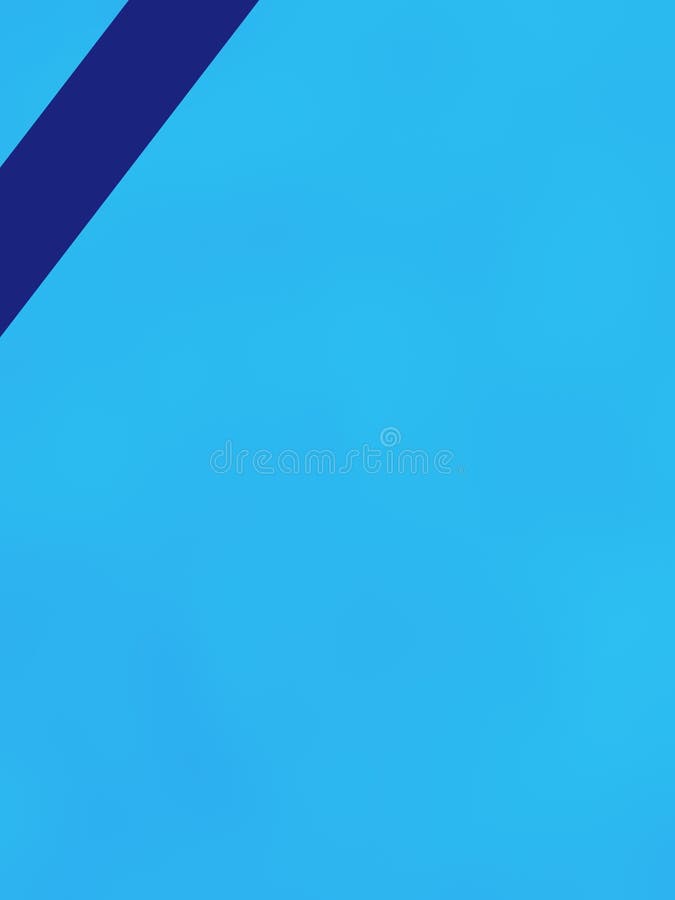 Blue Ribbon Stripe on Light Sky Blue Plain Background Stock ...