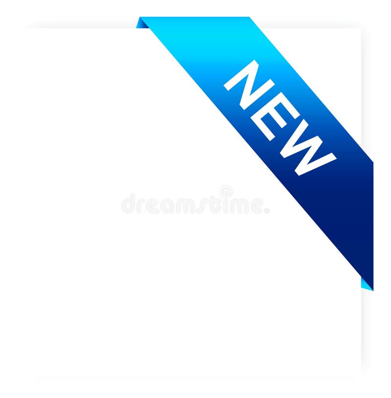 New Ribbon stock vector. Illustration of commerce, corner - 10584149