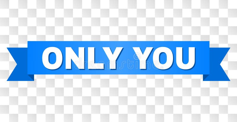 Blue Ribbon with only YOU Text Stock Vector - Illustration of ability ...