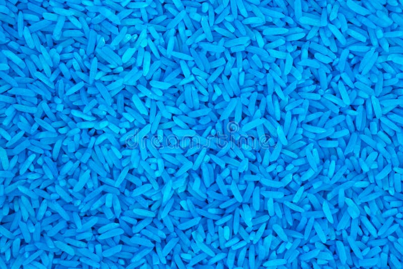 Blue Rice from Above View for Texture Stock Photo - Image of background ...