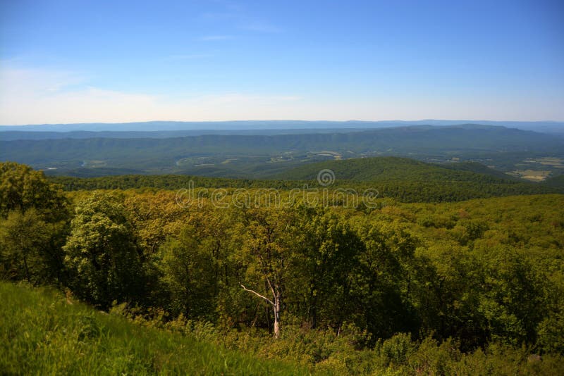 Blue Ridge Hills and Valley. Stock Image - Image of blue, mountain ...