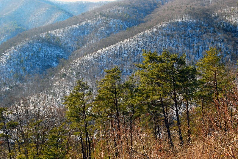 Blue Ridge Mountain Scene stock photo. Image of james - 12344396
