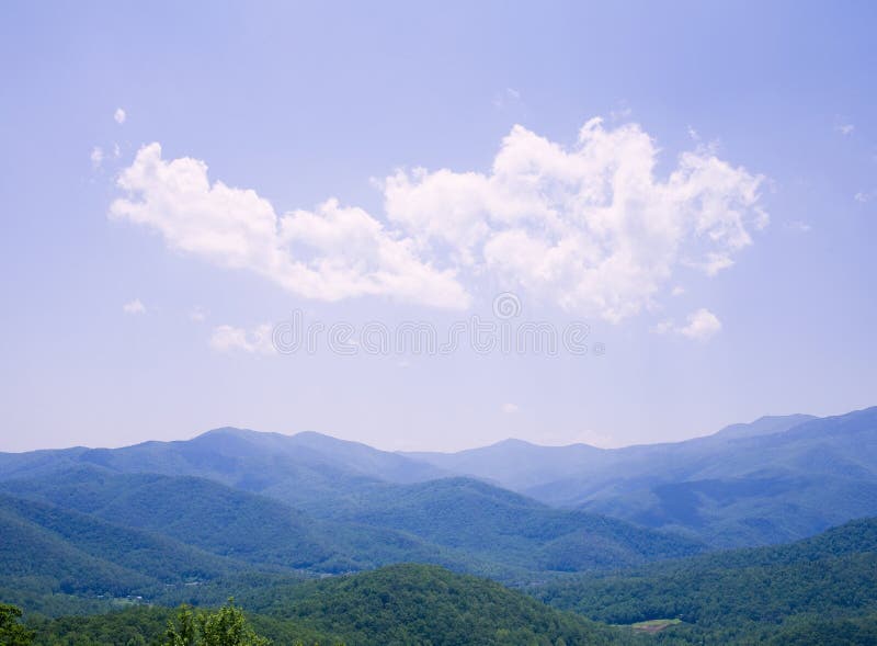 Blue Ridge Mountains stock image. Image of sunny, overlook - 5839485
