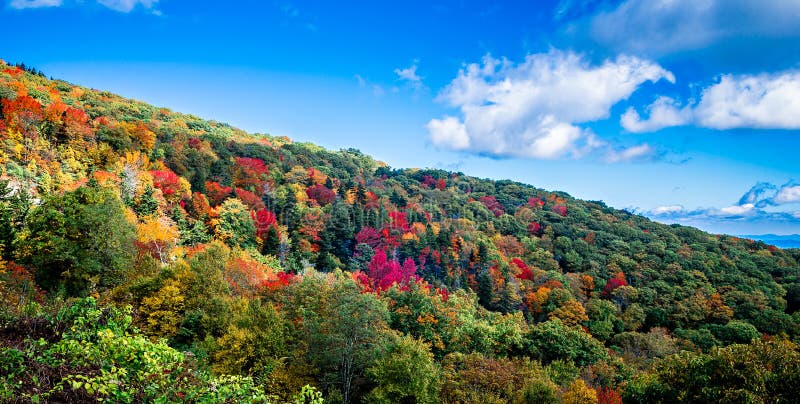 Blue Ridge Mountains and Blue Ridge Parkway Stock Image - Image of ...