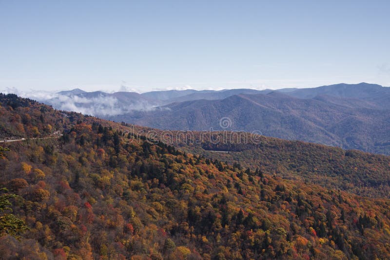 Blue Ridge Parkway Appalachians Smoky Mountains NC Stock Image - Image ...