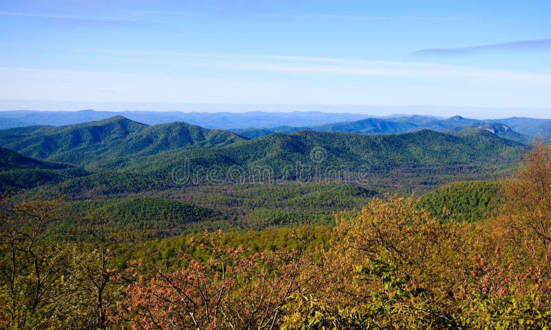 Blue Ridge Mountains in Spring Stock Photo - Image of parkway, spring ...