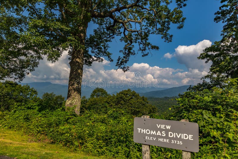 North Carolina Blue Ridge Parkway Spring Flowers Scenic Mountain Stock ...