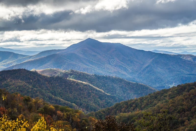 Blue Ridge Mountains Views from the Parkway Stock Image - Image of ...