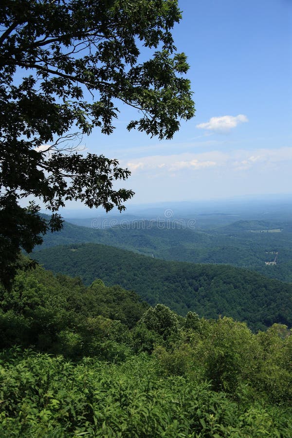 Blue Ridge Parkway Scenic Mountains Overlook WNC Stock Image - Image of ...