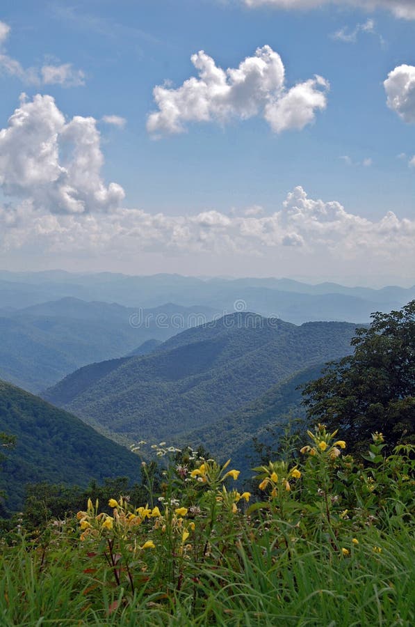 Blue Ridge Parkway, North Carolina Stock Photo - Image of ridge, yellow ...