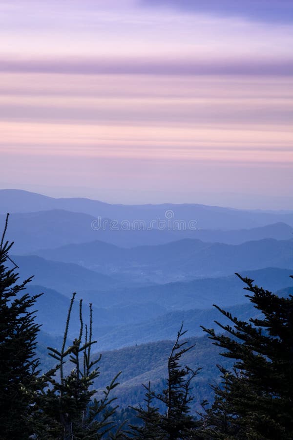 Blue Ridge Sunset stock photo. Image of mountain, mount - 27650668
