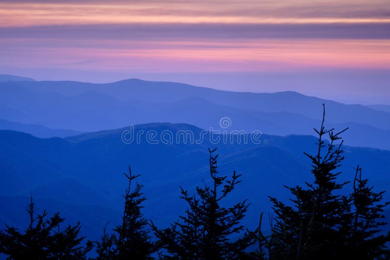 Blue Ridge Parkway Spring Smoky Mountains Stock Image - Image of cowee ...