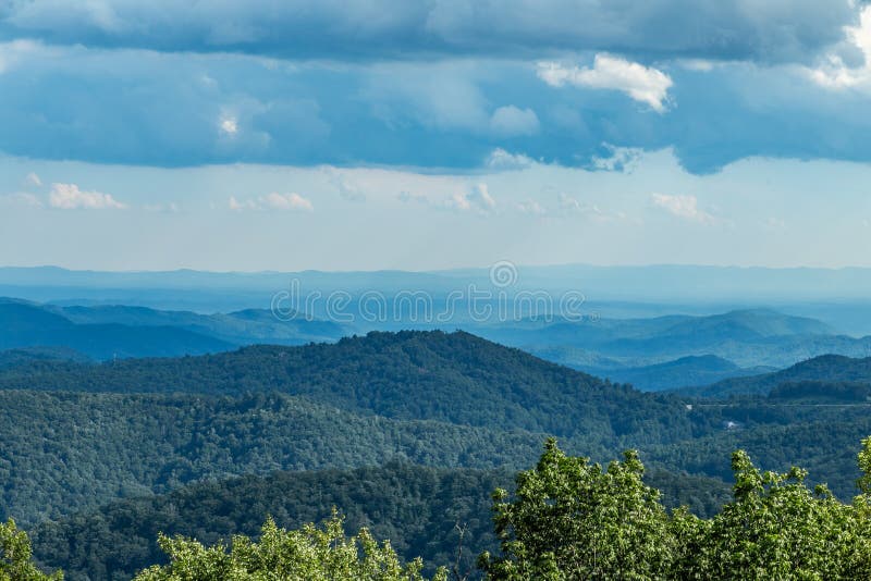 Blue Ridge View stock photo. Image of trees, country - 74474256