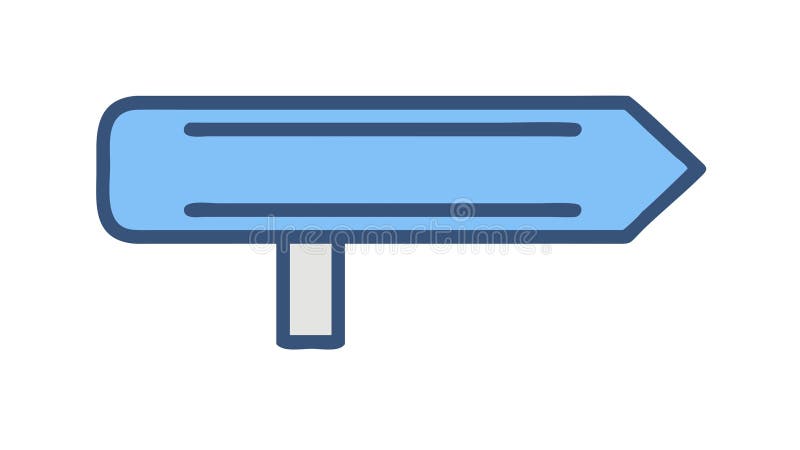 Blue Right Arrow Sign Directional Icon, Navigation, Pointer, Vector ...