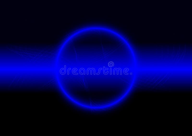 Blue Ring Abstract Technology Background. Futuristic Digital Innovation ...