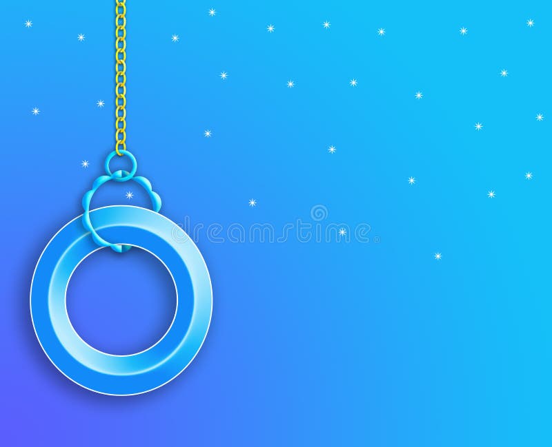 Blue Ring Background. Wallpaper Stock Illustration - Illustration of ...
