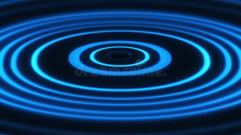 Blue Ring/Circle Waves Loop Motion Background Stock Footage - Video of ...