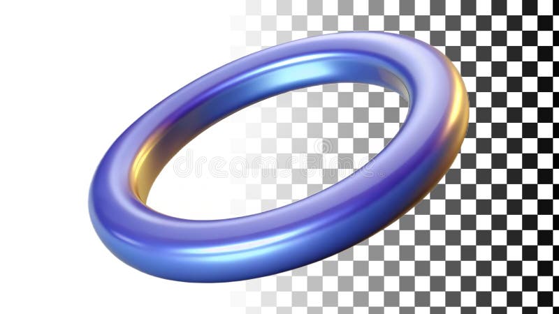 Blue Ring, Simple Shape for Design Elements and Abstract Art Png ...
