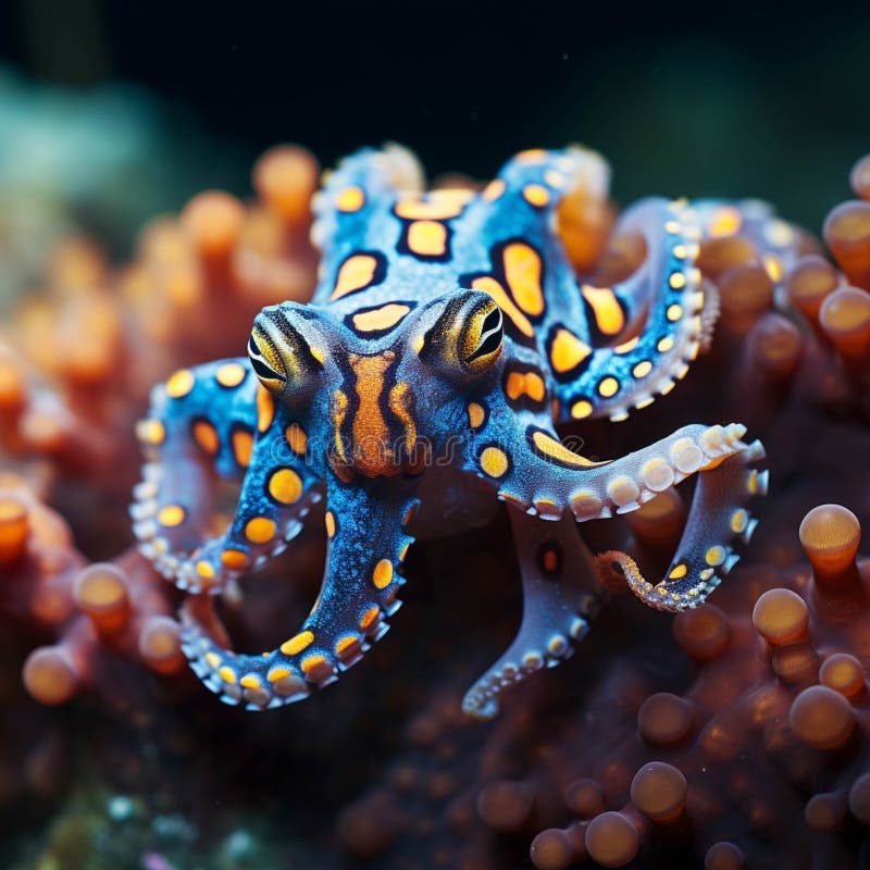 Blue Ringed Octopus Stock Illustrations – 45 Blue Ringed Octopus Stock ...