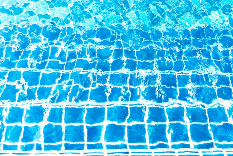 Blue Ripped in Swimming Pool Stock Photo - Image of light, white: 113714456
