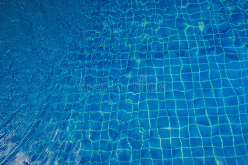 Blue Ripped Water in Swimming Pool Stock Image - Image of garden, light ...