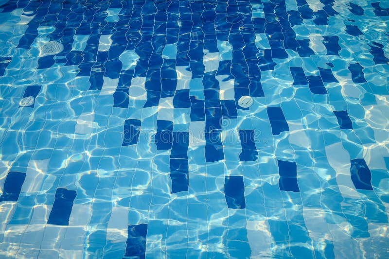 Swimming Pool Surface with Light Reflection and Water Ripple Patterns ...