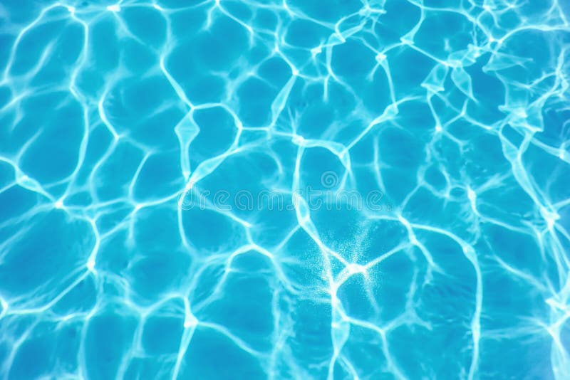 Blue Ripple Water Background, Swimming Pool Water Sun Reflection Stock ...